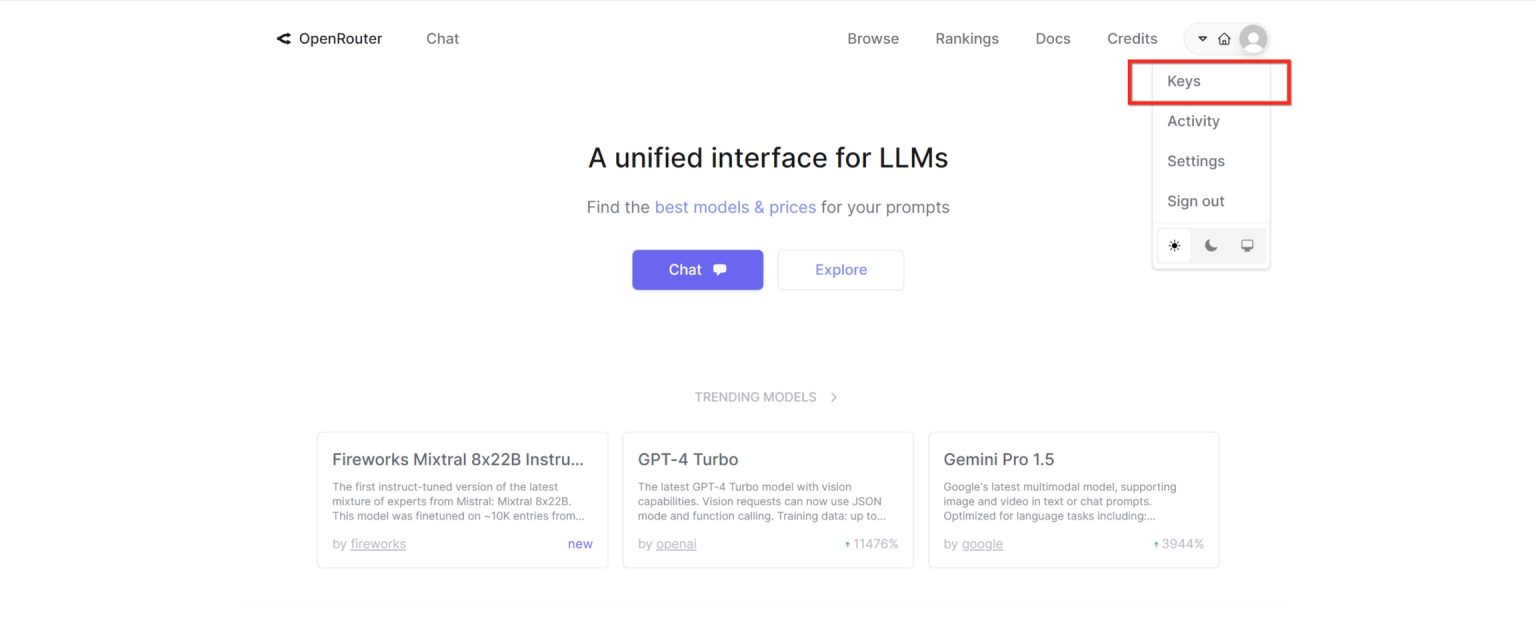 Getting OpenRouter API Key - AI Bud