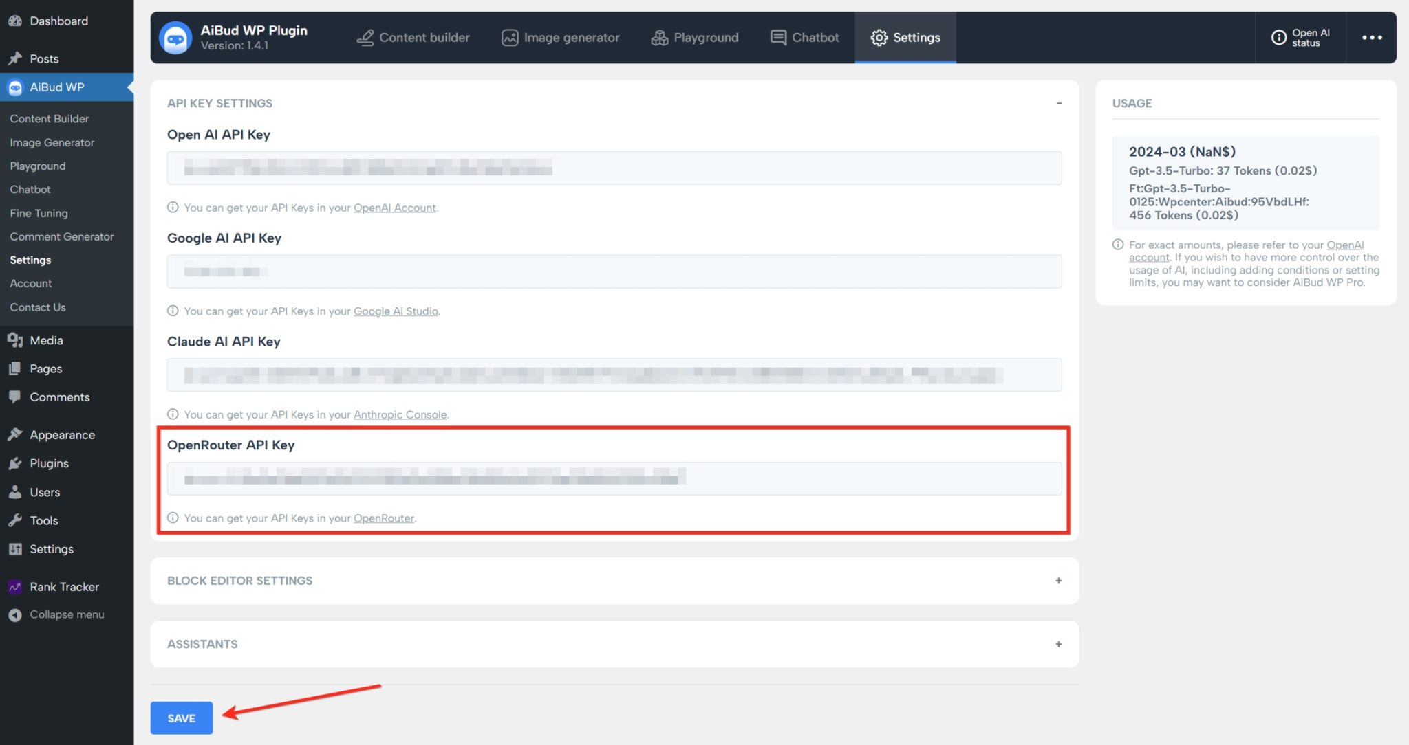 Getting OpenRouter API Key - AI Bud